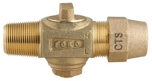 Ford Meter Box 1 in. CC x CTS Grip Joint Compression Corporation Stop ...