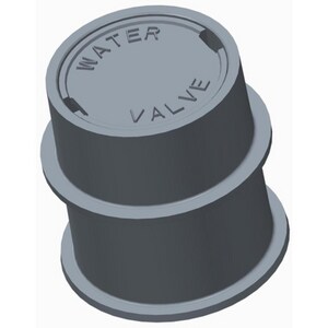 PROSELECT® Cast Iron Valve Box with Water Valve Lid - PSVBTUCSONWV ...