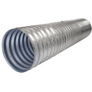 36 in. x 20 ft. Galvanized Coated Corrugated Steel Corrugated Pipe ...