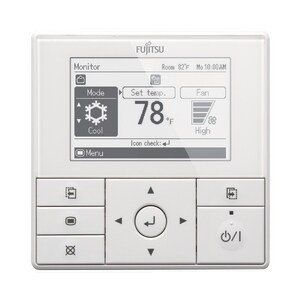 Fujitsu Wired Remote Control Programmable Thermostat with Display - UTY ...